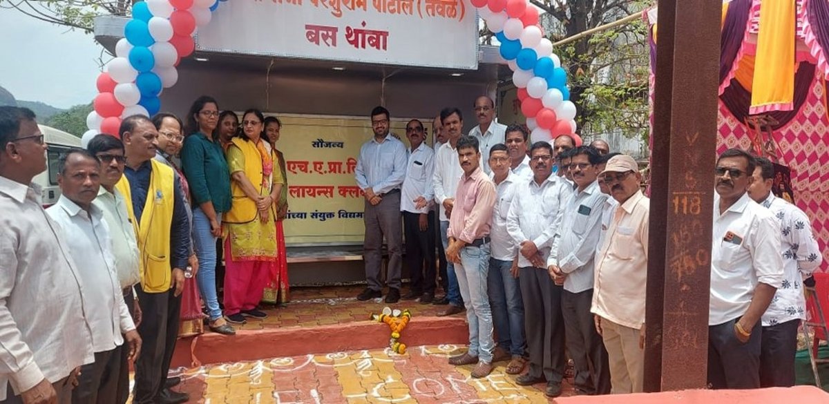 Gargi HA donates bus stop for Indian village News